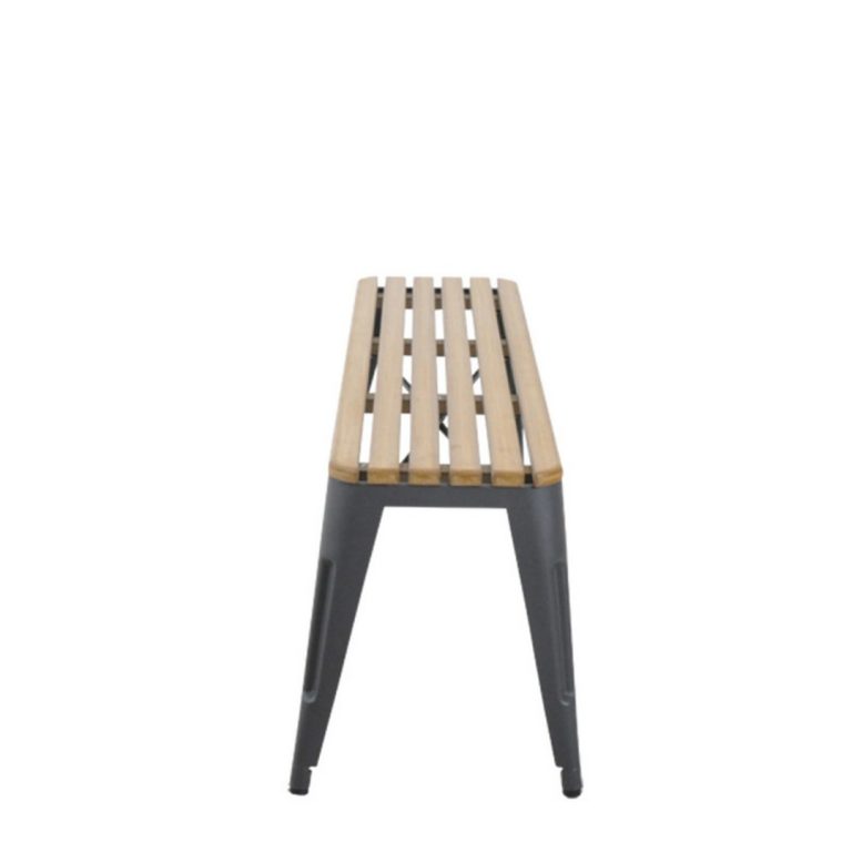Paris Bench With Balau Wood Slats, CM-1001B | DECON DESIGNS- Outdoor ...